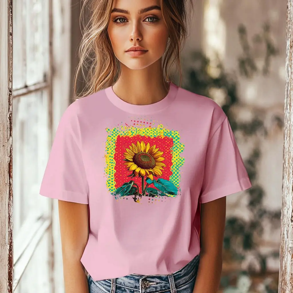 Camiseta Majica sa štampanim printom Cam 949, Ženska, Roze