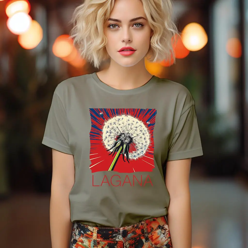 Camiseta Majica sa štampanim printom Cam 966A, Ženska, Kaki