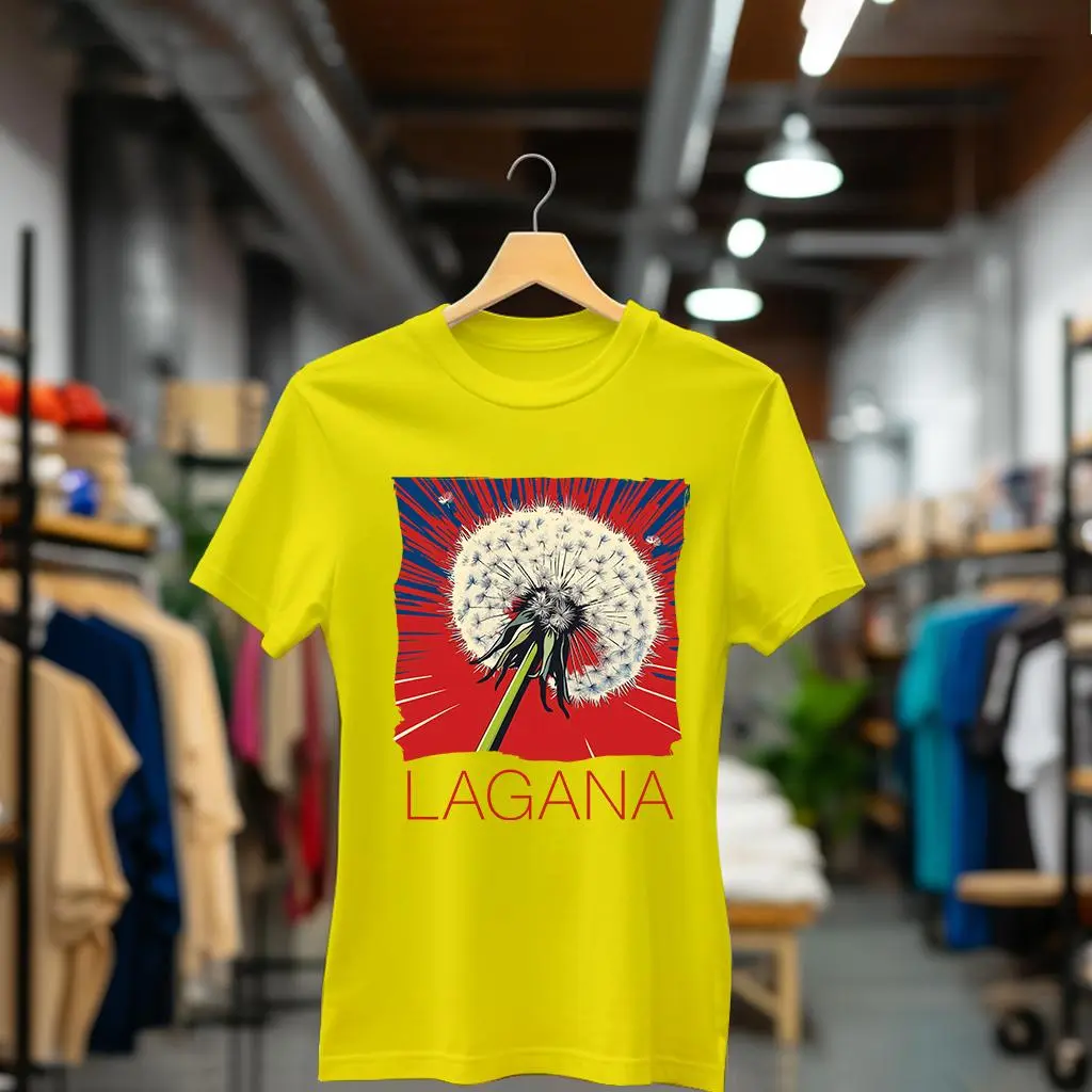 Camiseta Majica sa štampanim printom Cam 966A, Ženska, Žuta