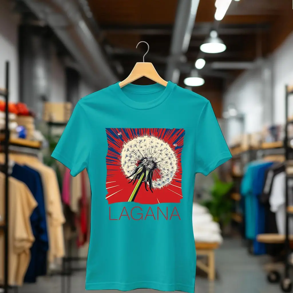 Camiseta Majica sa štampanim printom Cam 966A, Ženska, Tirkizna