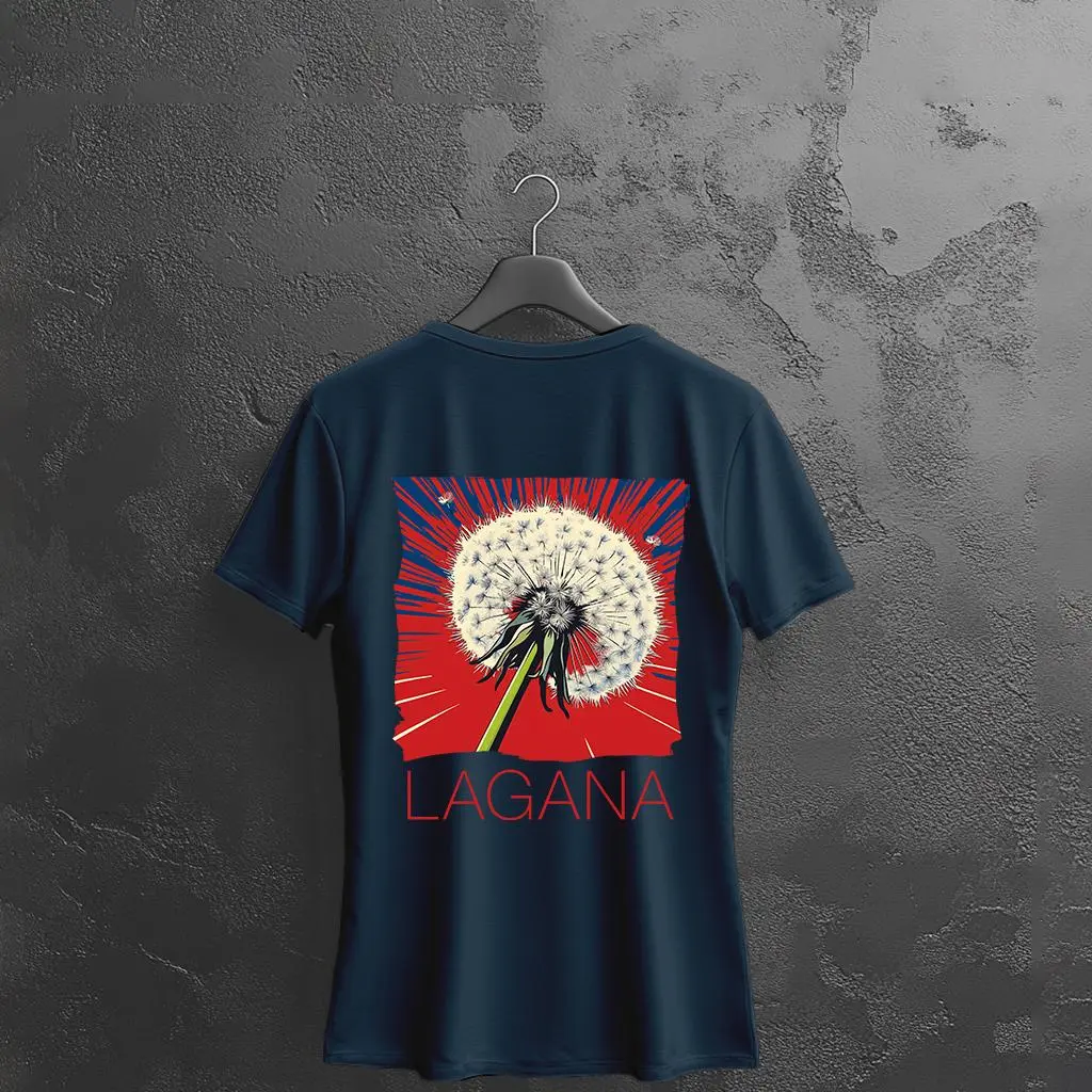 Camiseta Majica sa štampanim printom Cam 966B, Ženska, Tamnoplava