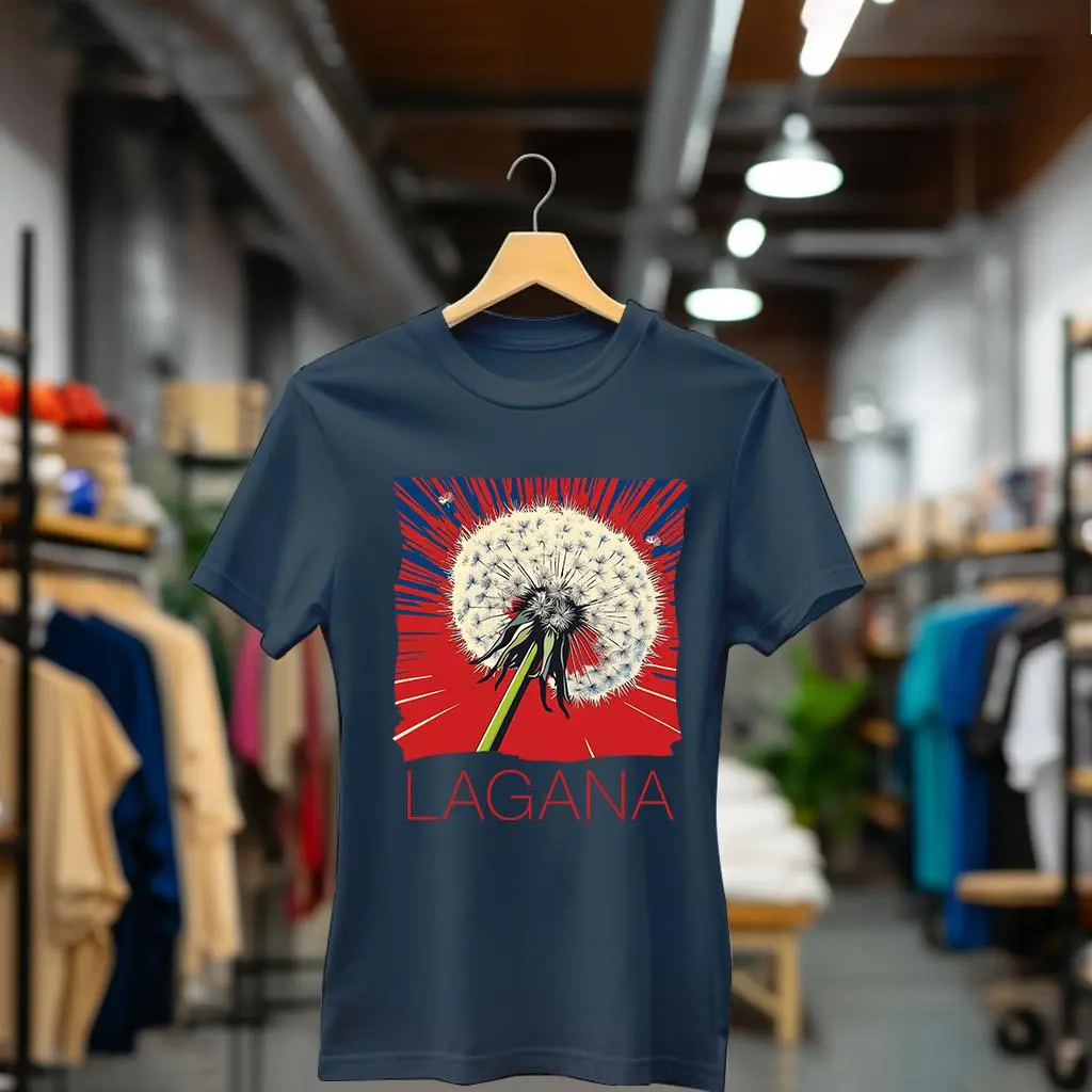 Camiseta Majica sa štampanim printom Cam 966A, Ženska, Teget