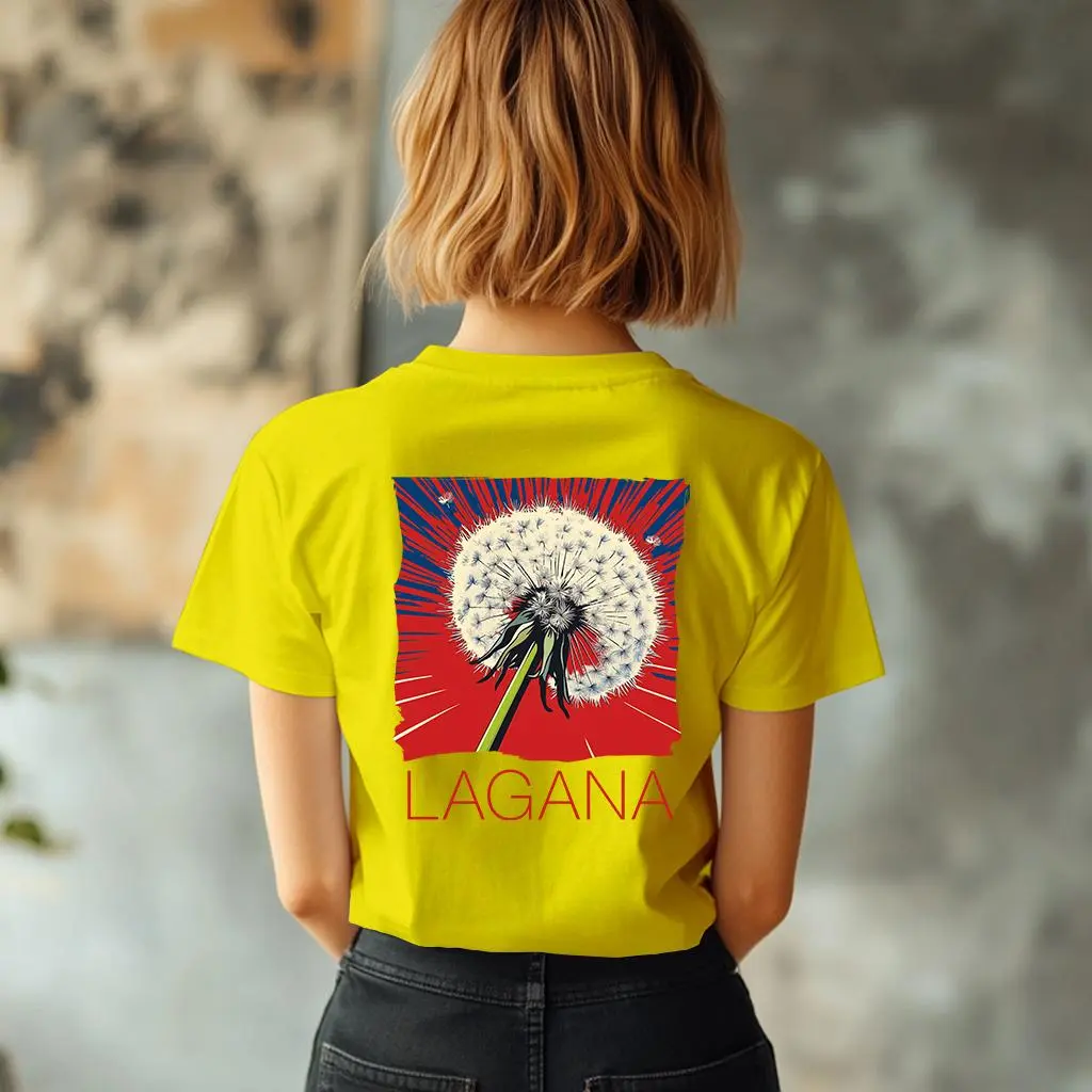 Camiseta Majica sa štampanim printom Cam 966B, Ženska, Žuta