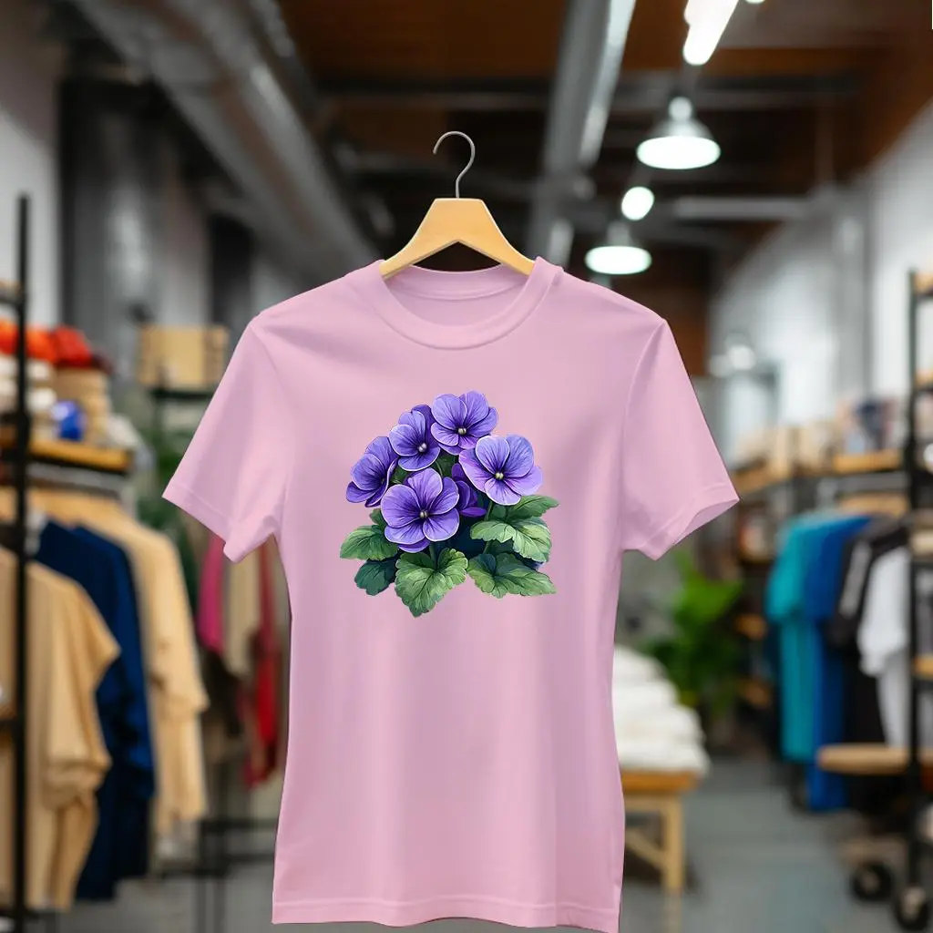 Camiseta Majica sa štampanim printom Cam 953, Ženska, Roze