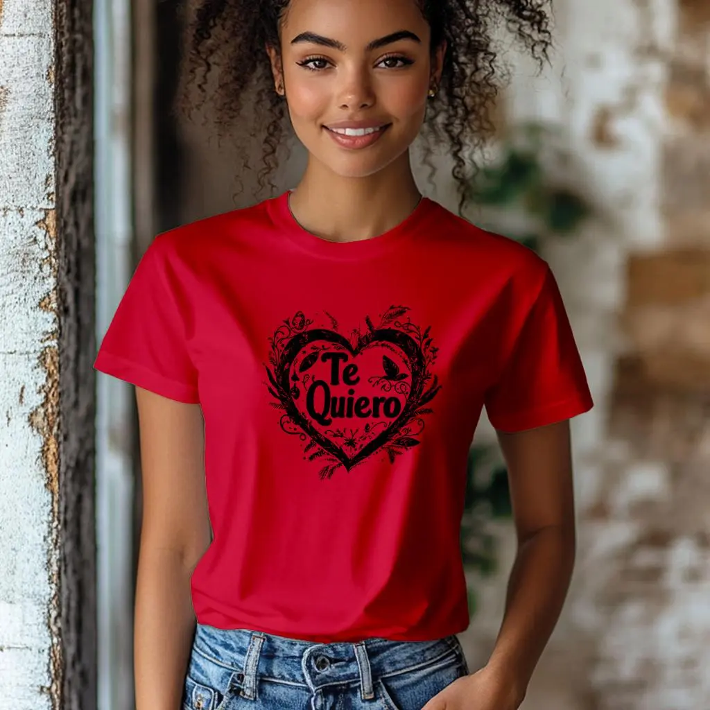 Camiseta Majica sa štampanim printom Cam 871, Ženska, Crvena