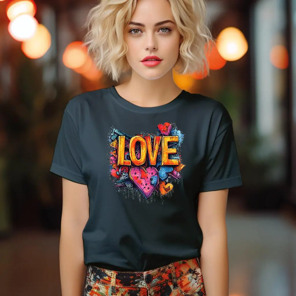 Camiseta Majica sa štampanim printom Cam 870, Ženska, Teksas