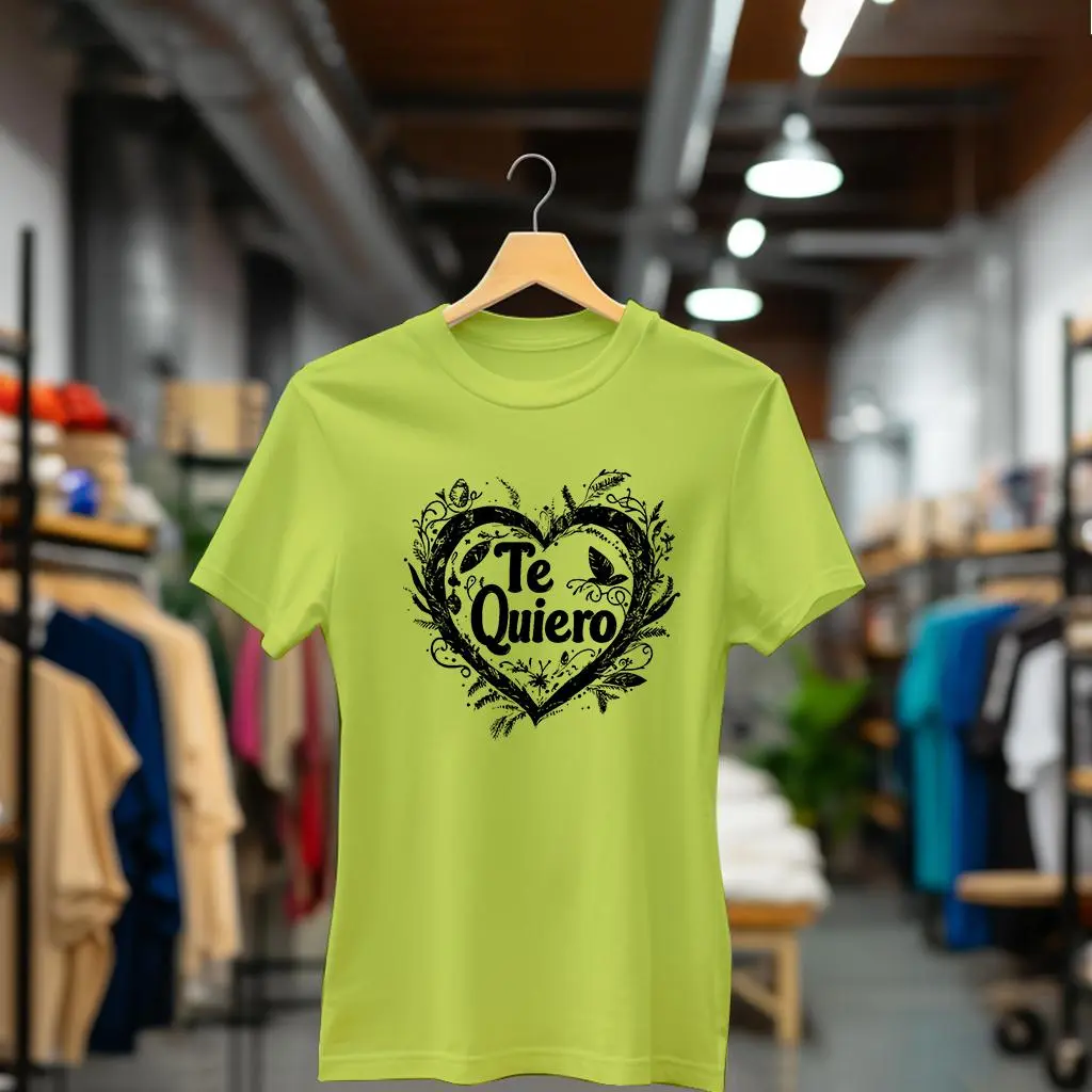 Camiseta Majica sa štampanim printom Cam 871, Ženska, Limeta