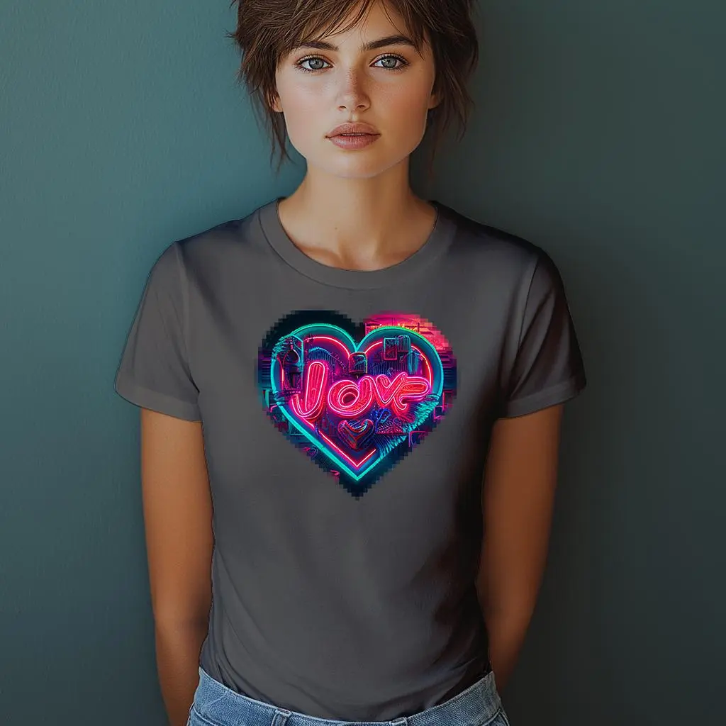 Camiseta Majica sa štampanim printom Cam 873, Ženska, Tamnosiva