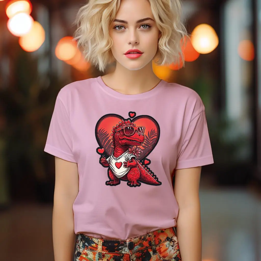 Camiseta Majica sa štampanim printom Cam 876, Ženska, Roze
