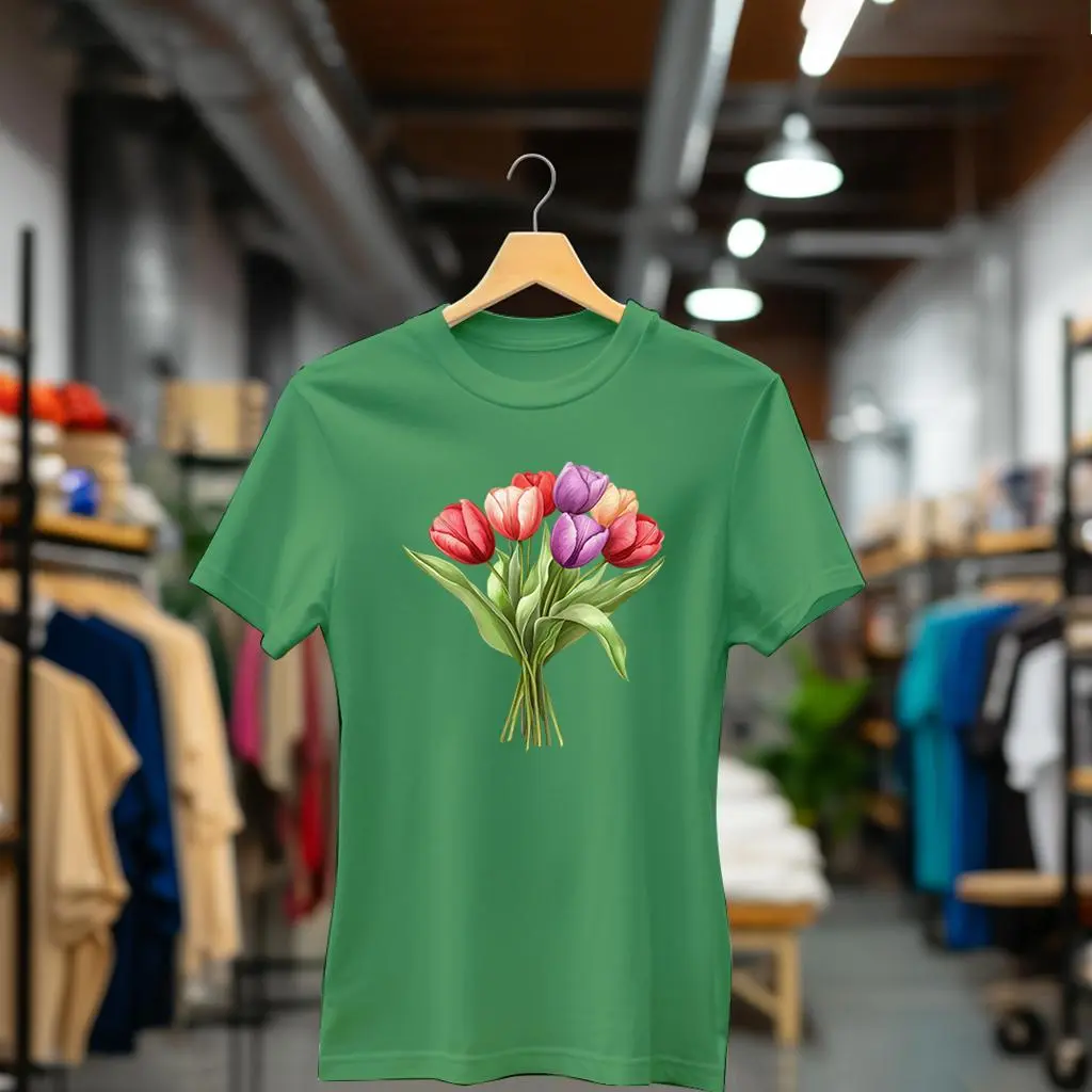 Camiseta Majica sa štampanim printom Cam 957, Ženska, Zelena