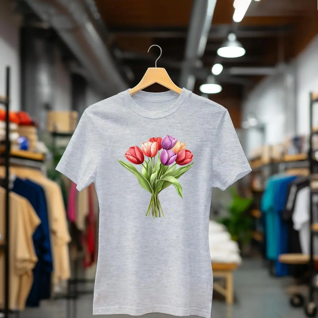 Camiseta Majica sa štampanim printom Cam 957, Ženska, Hrom