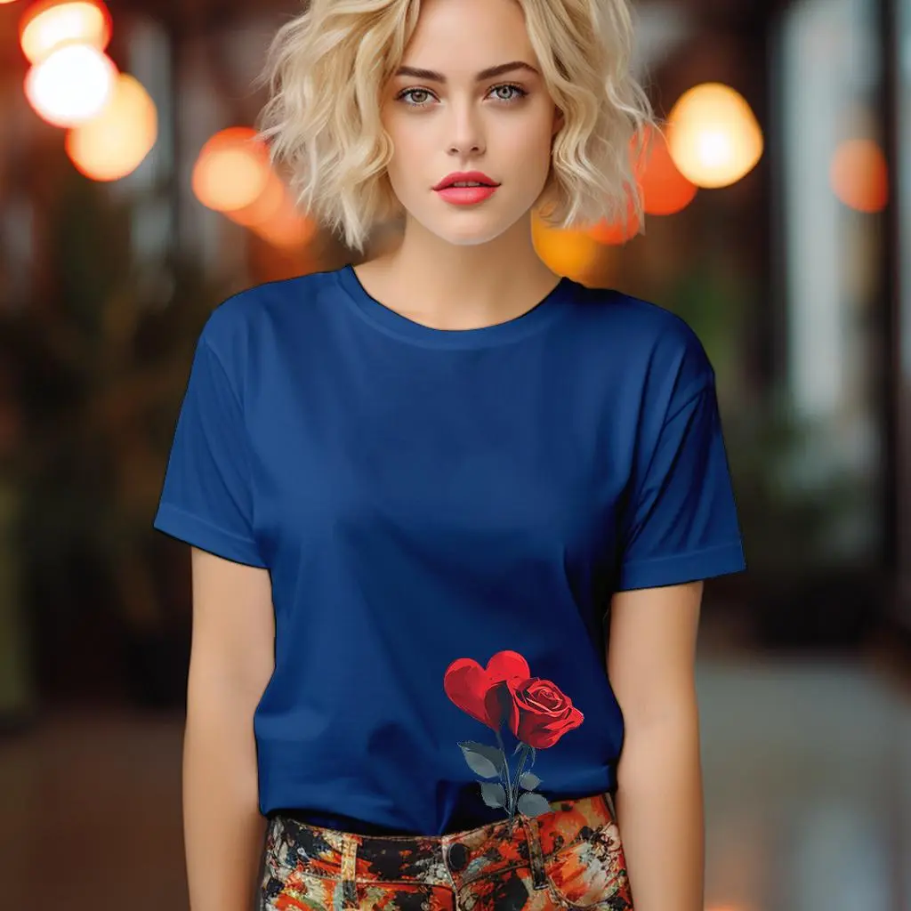 Camiseta Majica sa štampanim printom Cam 880, Ženska, Borovnica