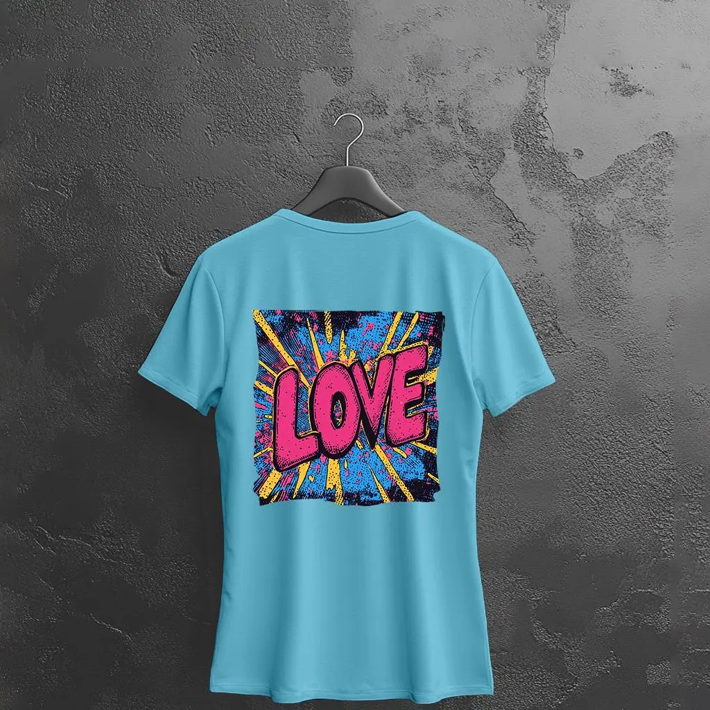 Camiseta Majica sa štampanim printom Cam 931, Ženska, Akvamarin