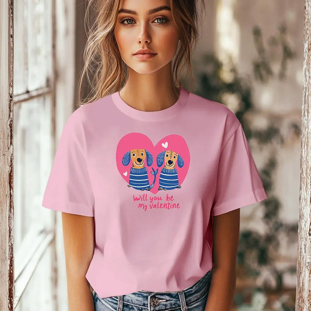 Camiseta Majica sa štampanim printom Cam 872, Ženska, Roze