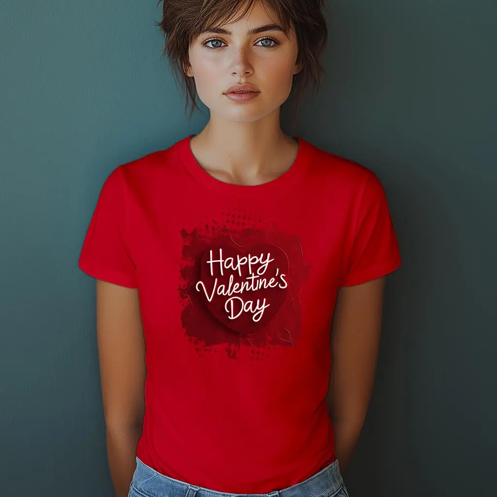 Camiseta Majica sa štampanim printom Cam 875, Ženska, Crvena