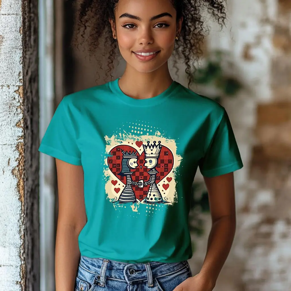 Camiseta Majica sa štampanim printom Cam 877, Ženska, Tirkizna