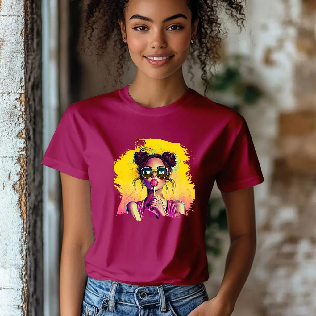 Camiseta Majica sa štampanim printom Cam 917, Ženska, Ružičasta