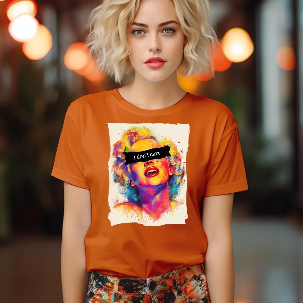 Camiseta Majica sa štampanim printom Cam 918, Ženska, Narandžasta