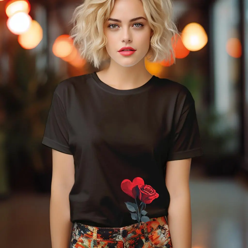 Camiseta Majica sa štampanim printom Cam 880, Ženska, Čokolada