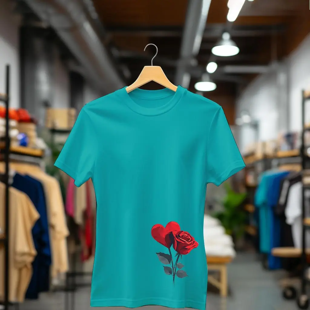 Camiseta Majica sa štampanim printom Cam 880, Ženska, Tirkizna