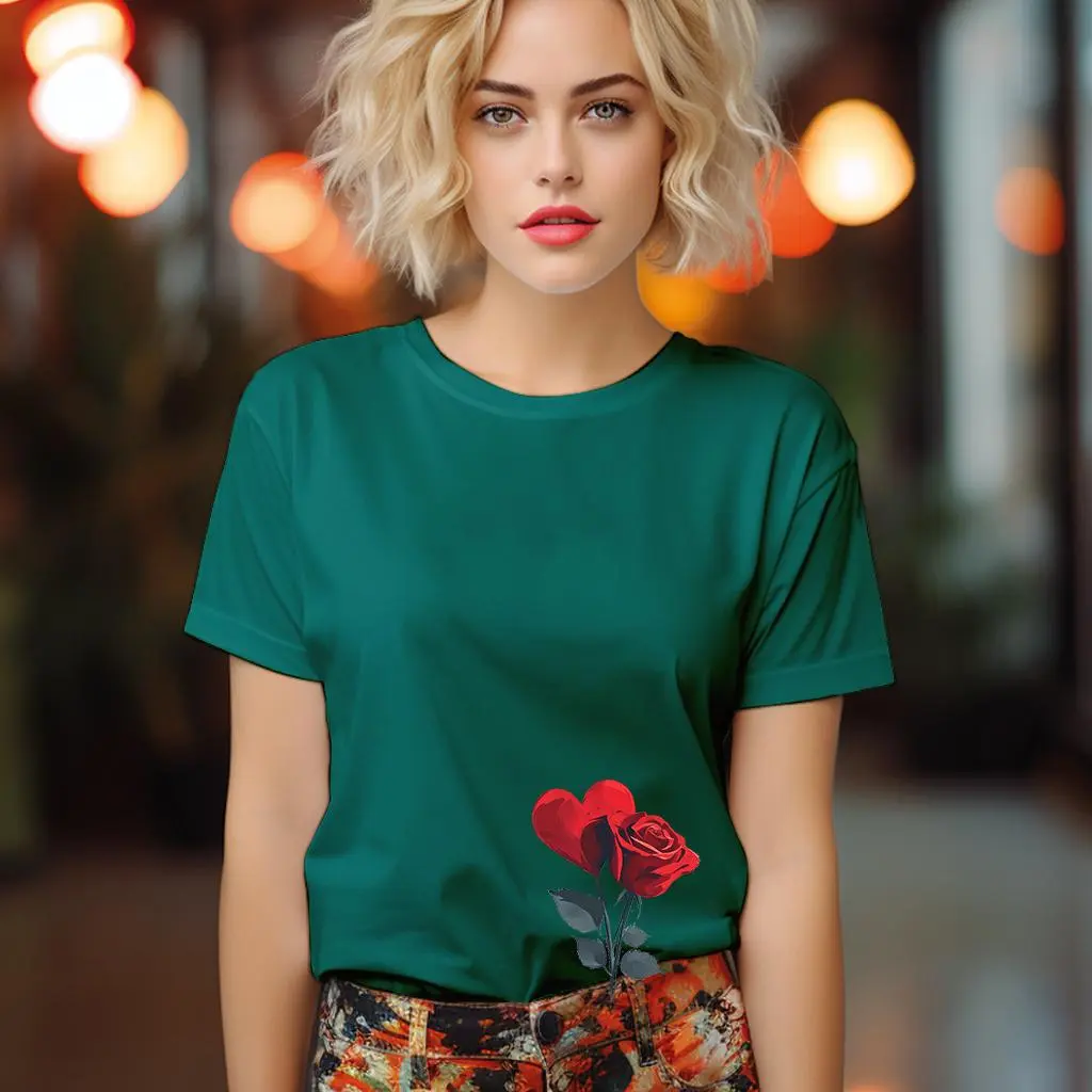 Camiseta Majica sa štampanim printom Cam 880, Ženska, Bambus