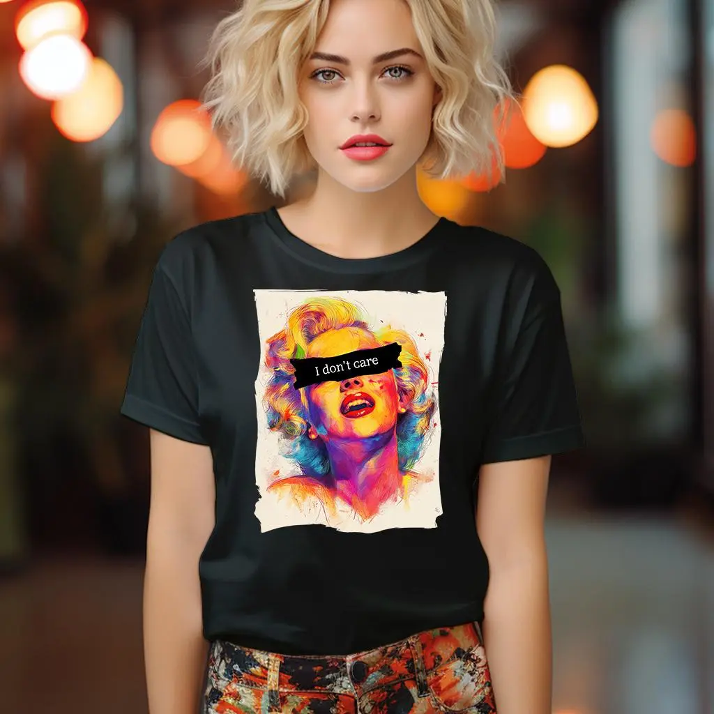 Camiseta Majica sa štampanim printom Cam 918, Ženska, Crna