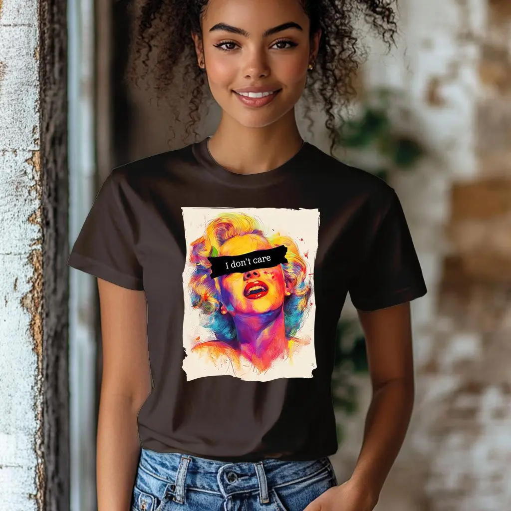 Camiseta Majica sa štampanim printom Cam 918, Ženska, Čokolada