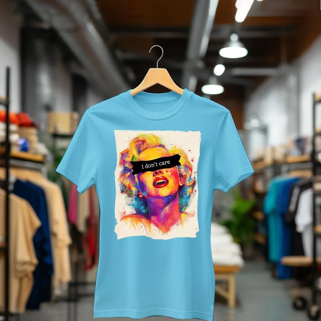 Camiseta Majica sa štampanim printom Cam 918, Ženska, Akvamarin