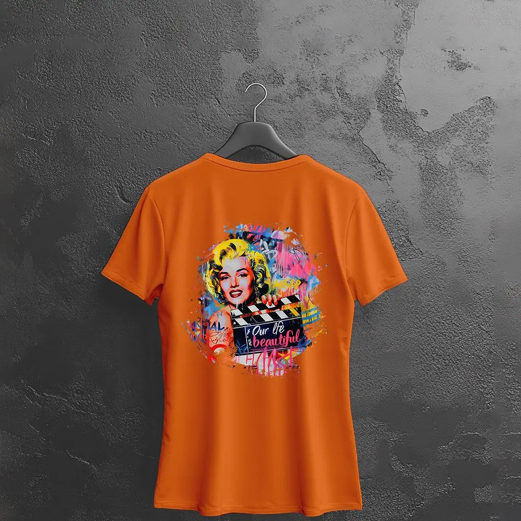 Camiseta Majica sa štampanim printom Cam 920, Ženska, Narandžasta