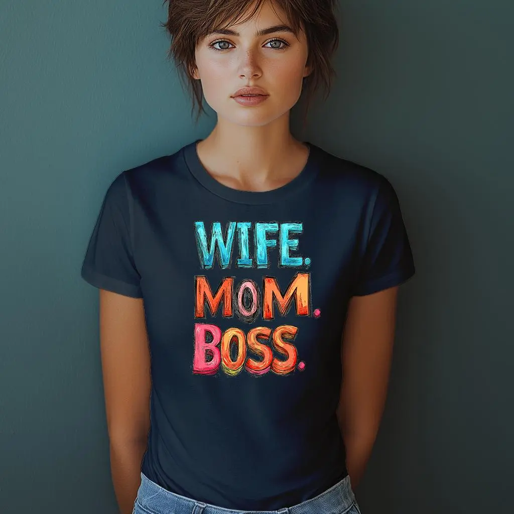 Camiseta Majica sa štampanim printom Cam 883, Ženska, Teget