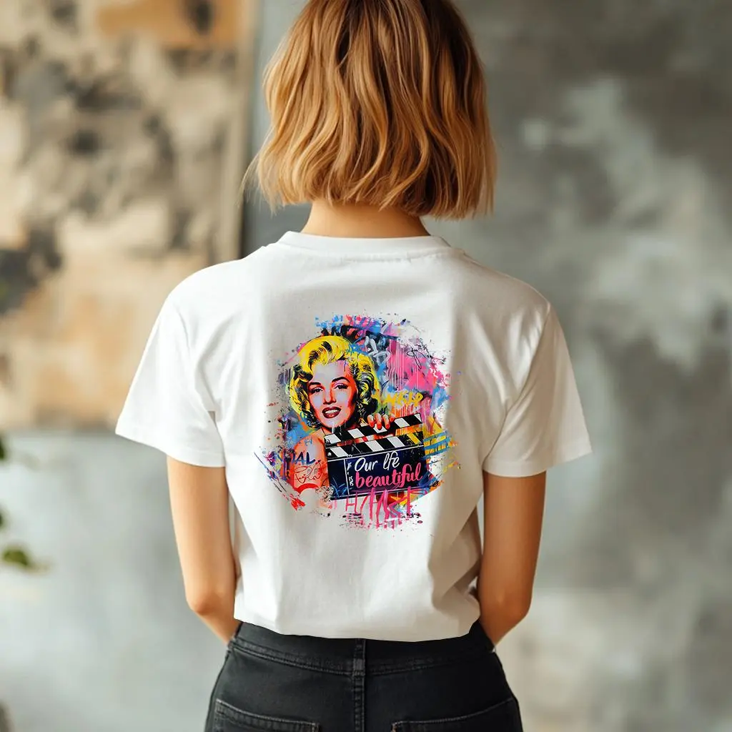 Camiseta Majica sa štampanim printom Cam 920, Ženska, Bela