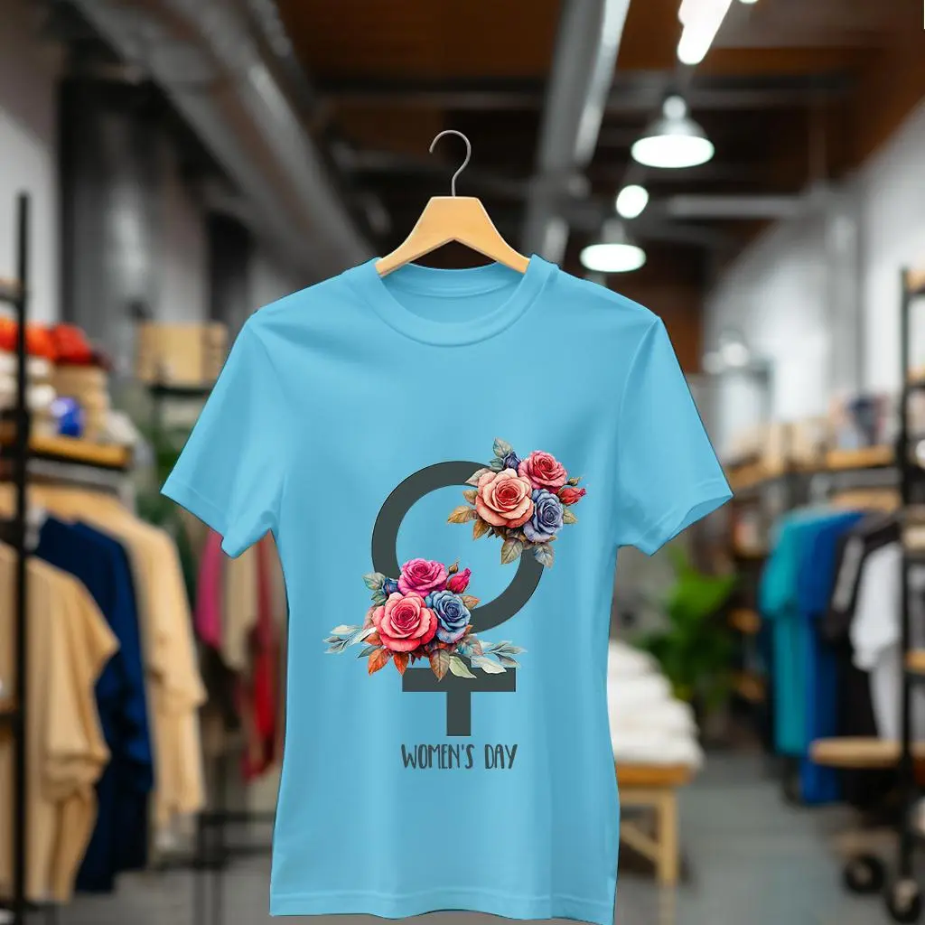 Camiseta Majica sa štampanim printom Cam 898, Ženska, Akvamarin