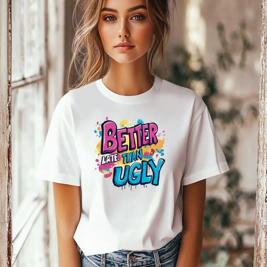 Camiseta Majica sa štampanim printom Cam 919, Ženska, Bela
