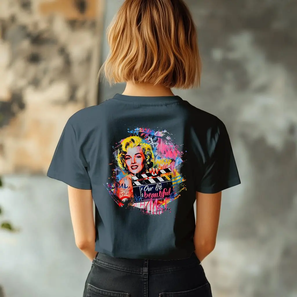 Camiseta Majica sa štampanim printom Cam 920, Ženska, Siva