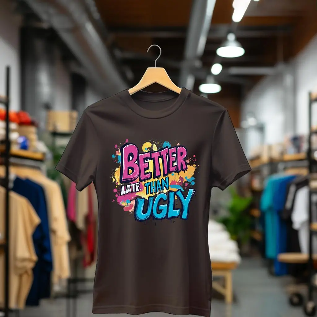 Camiseta Majica sa štampanim printom Cam 919, Ženska, Čokolada