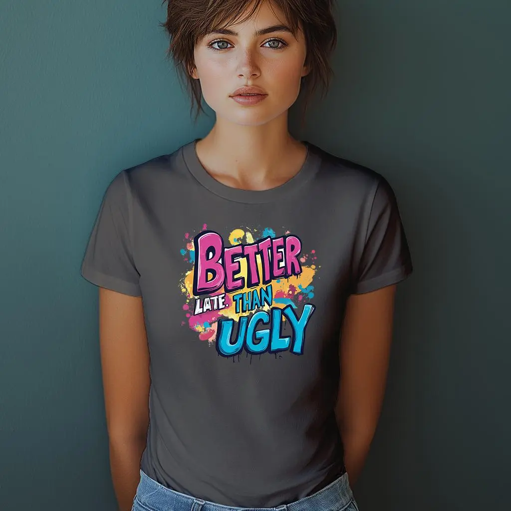 Camiseta Majica sa štampanim printom Cam 919, Ženska, Tamnosiva