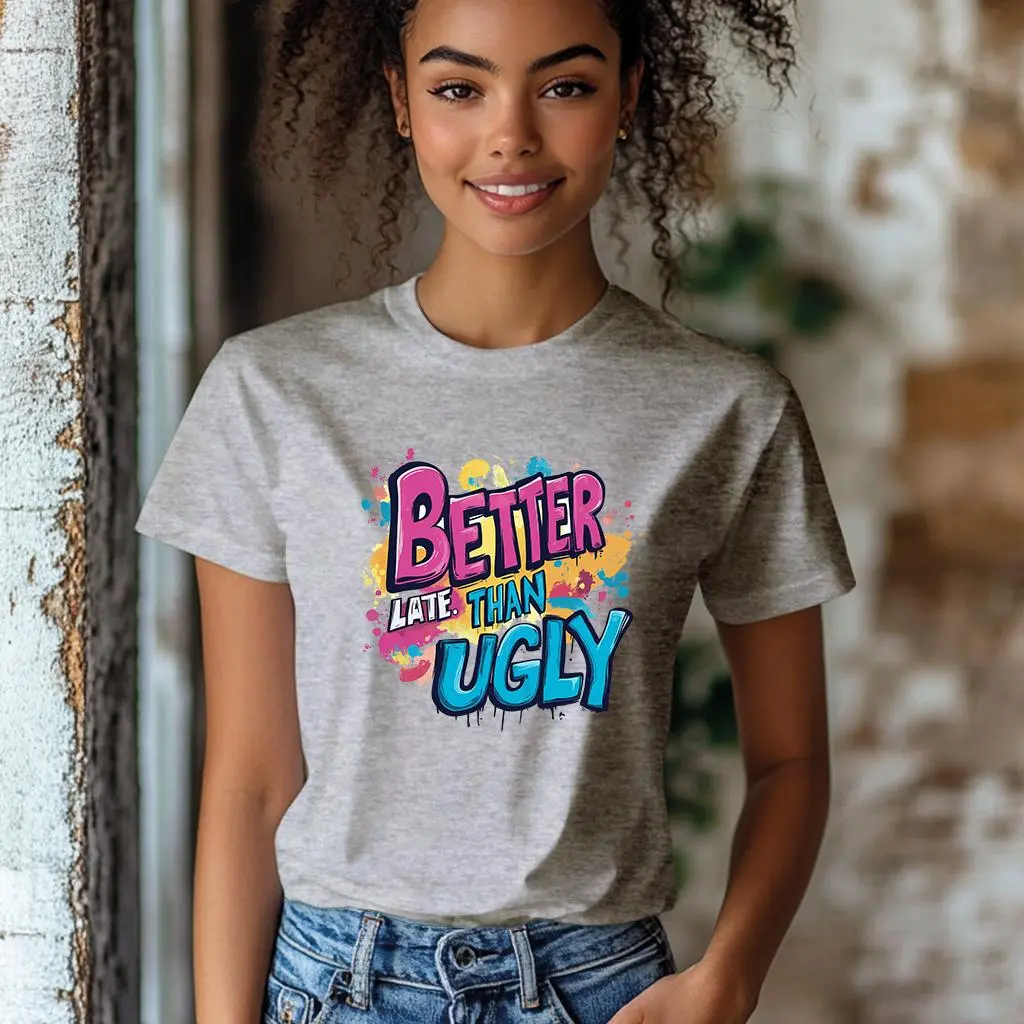 Camiseta Majica sa štampanim printom Cam 919, Ženska, Kalaj
