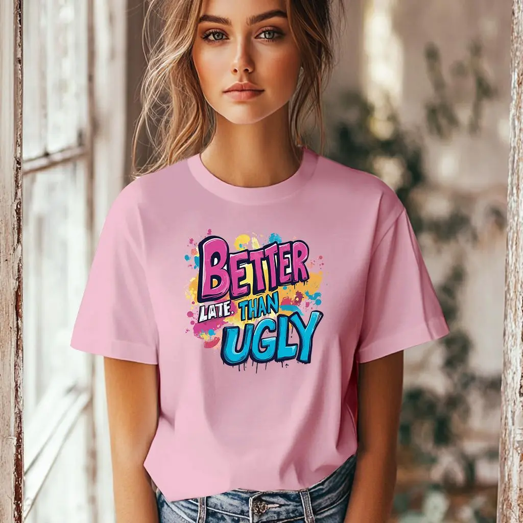 Camiseta Majica sa štampanim printom Cam 919, Ženska, Roze