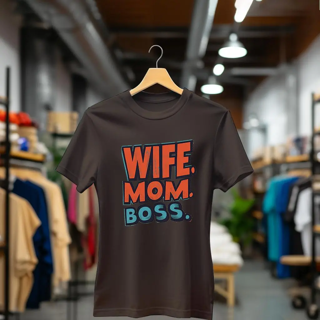 Camiseta Majica sa štampanim printom Cam 885, Ženska, Čokolada