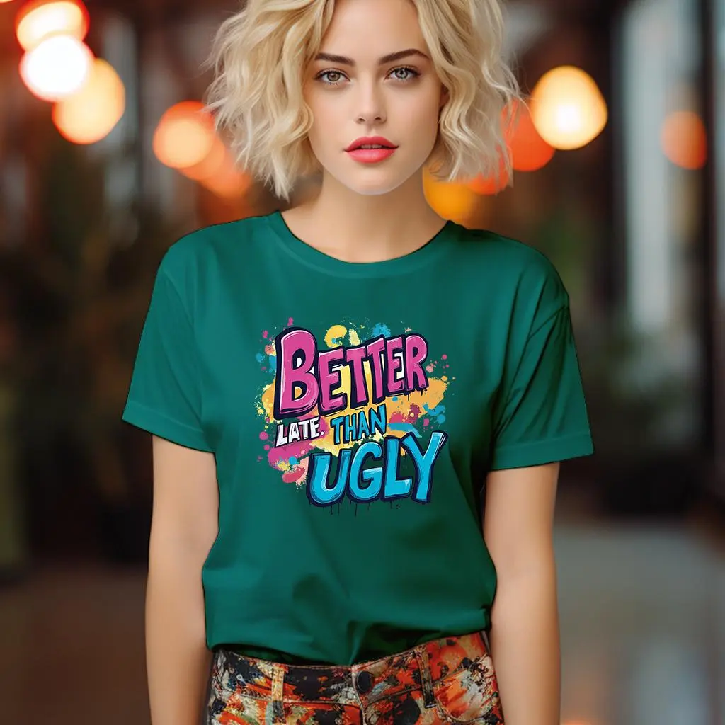 Camiseta Majica sa štampanim printom Cam 919, Ženska, Bambus