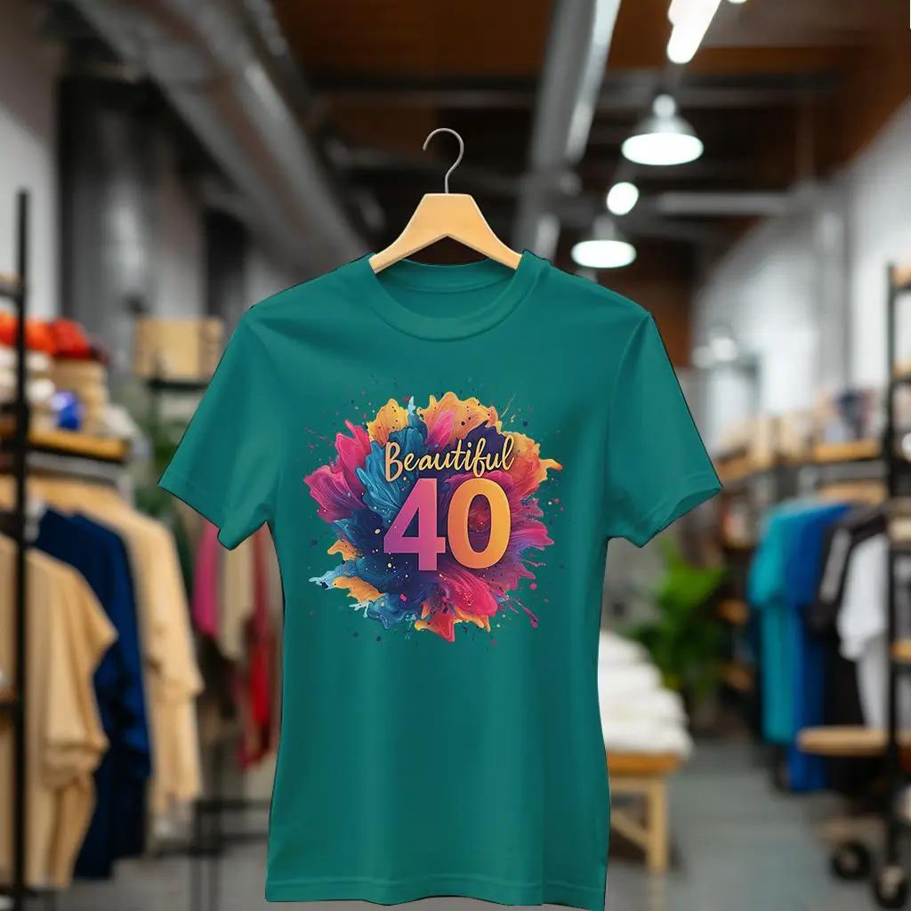 Camiseta Majica sa štampanim printom Cam 901, Ženska, Bambus