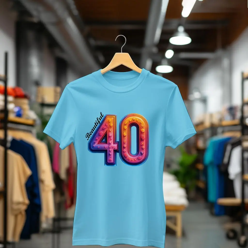 Camiseta Majica sa štampanim printom Cam 902, Ženska, Akvamarin