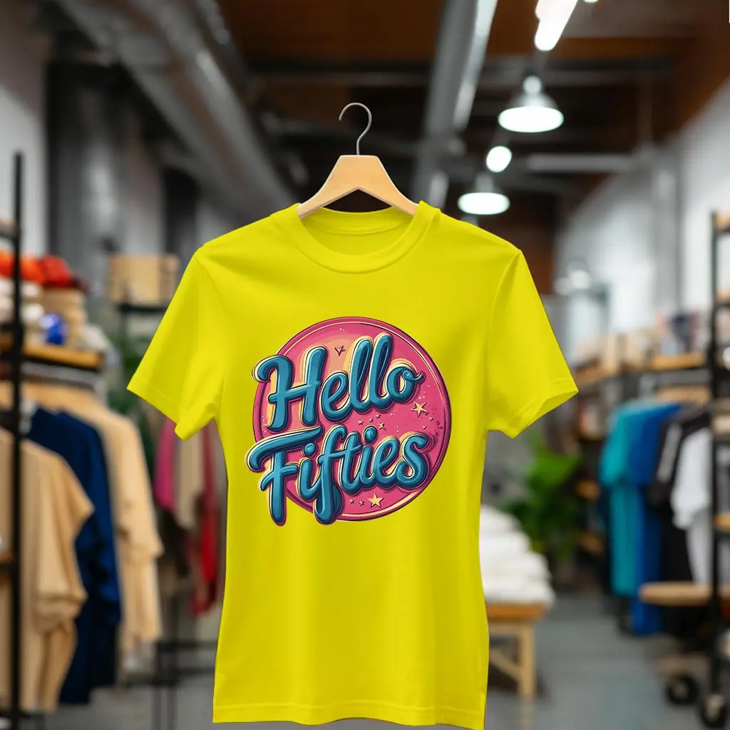 Camiseta Majica sa štampanim printom Cam 906, Ženska, Žuta