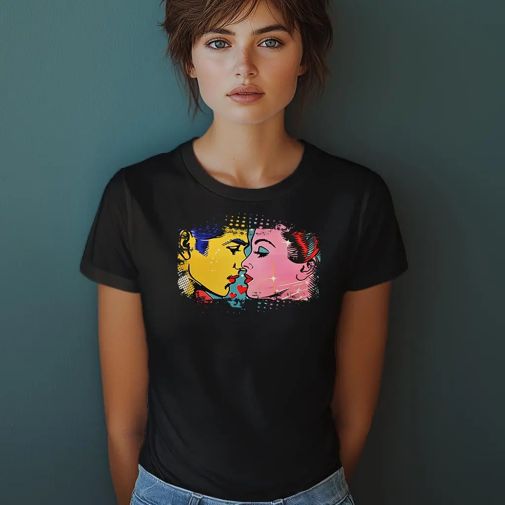 Camiseta Majica sa štampanim printom Cam 864, Ženska, Crna