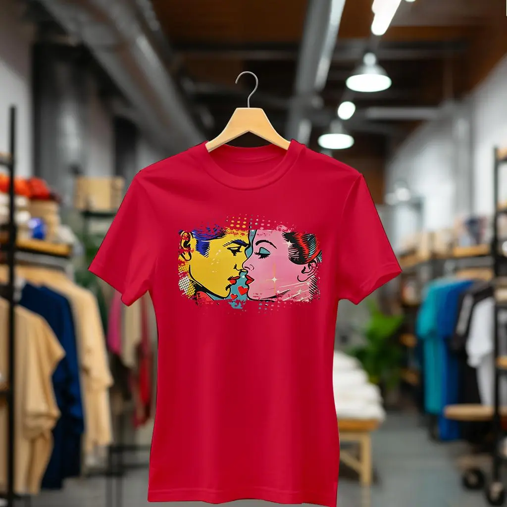Camiseta Majica sa štampanim printom Cam 864, Ženska, Crvena