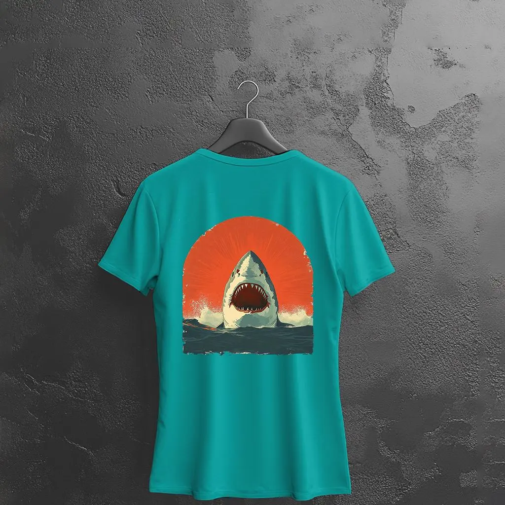 Camiseta Majica sa štampanim printom Cam 939, Ženska, Tirkizna