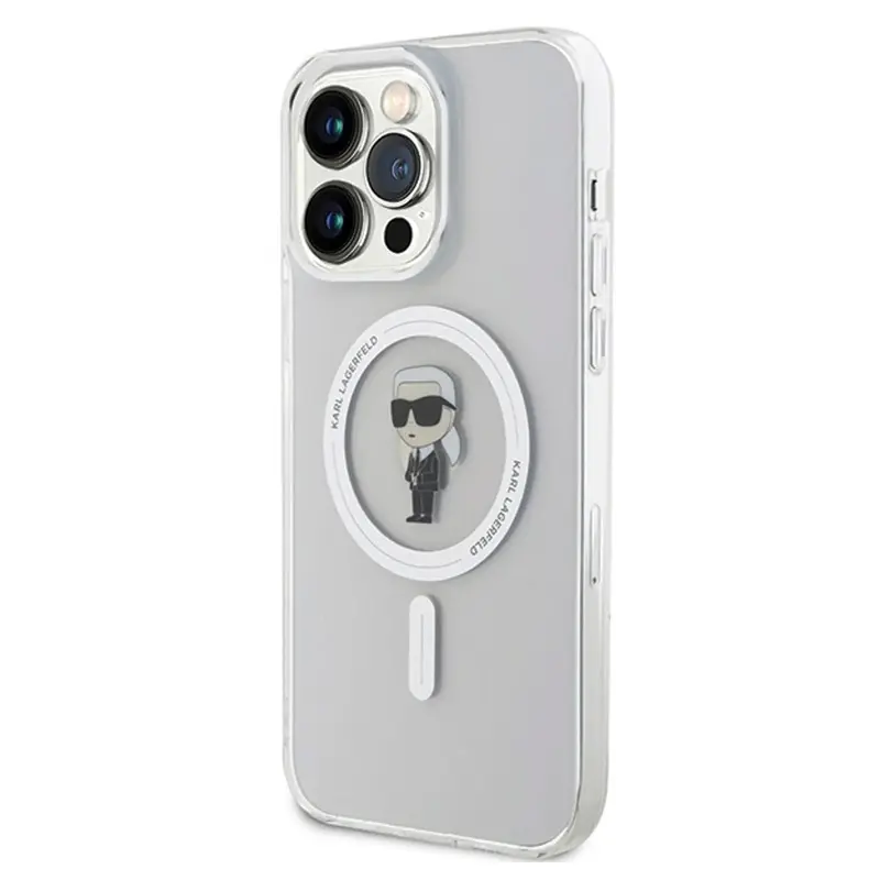KARL LAGERFELD Maska za telefon Hc Magsafe IML Ikonik za iPhone 15 Pro transparent