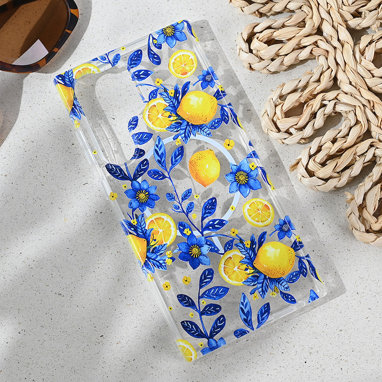 Zastitna maska (futrola) print Magsafe - Samsung Galaxy S23 Ultra Mediteran Lemon