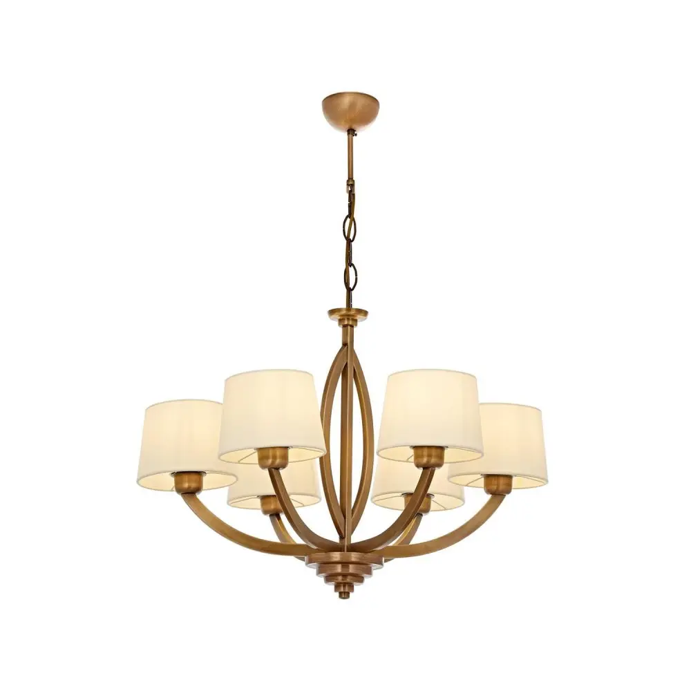 Opviq Luster Av-1876-6Es, 80 cm, Braon-bež