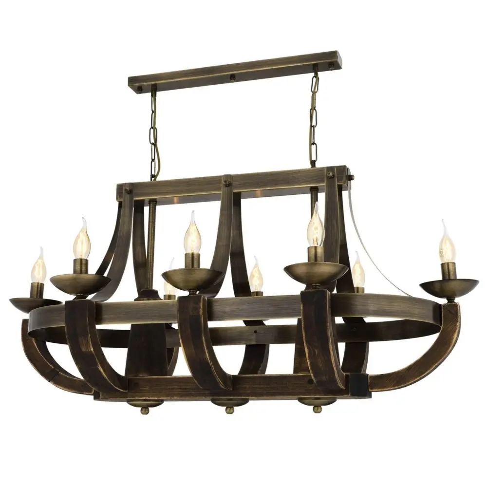 Opviq Luster Av-1644-8E-Ym, 80x106x58 cm, Smeđe boje